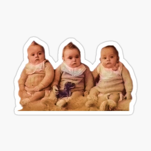 ""Sweet triplets babies - oil on canvas" (color black) - pegel1973 ...