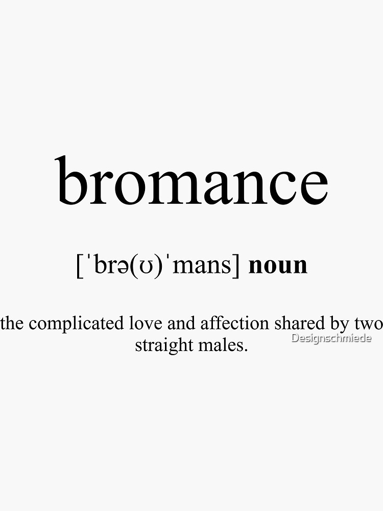 "Bromance Definition | Dictionary Collection" Sticker for Sale by ...