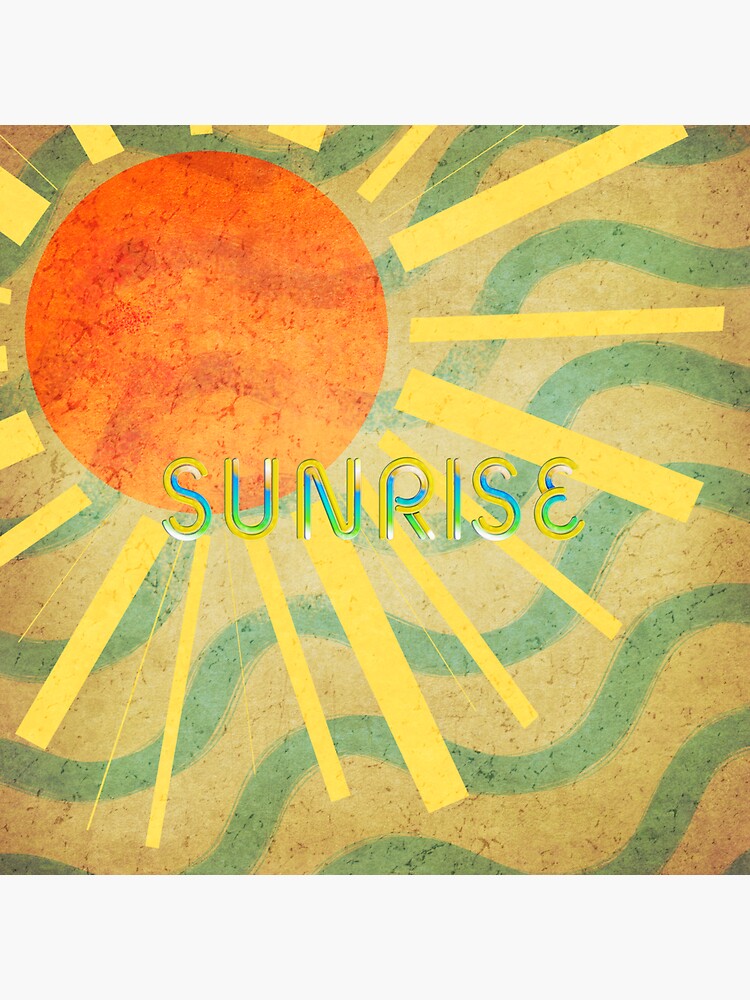 "Sunrise" Sticker for Sale by teepossible | Redbubble