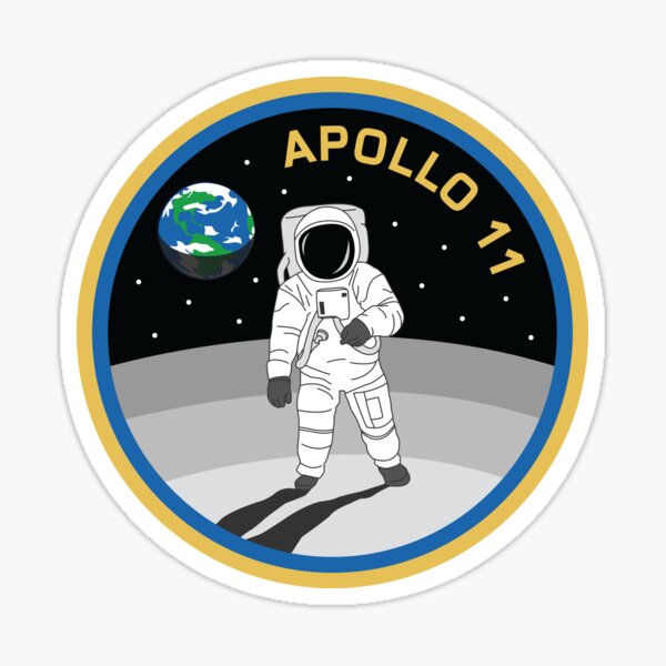 "Apollo 11 NASA Astronaut" Sticker for Sale by Calyxta | Redbubble