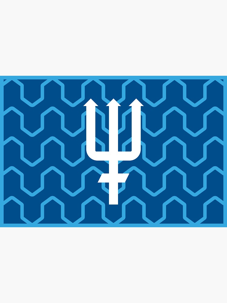 "Neptune Flag" Sticker by amclub | Redbubble