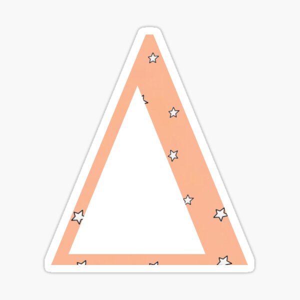 "Pink Delta Symbol " Sticker by daniellexdraws | Redbubble