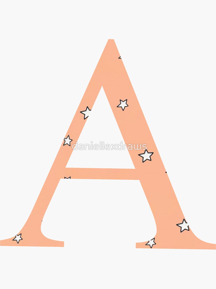 "Pink Alpha Symbol" Sticker by daniellexdraws | Redbubble