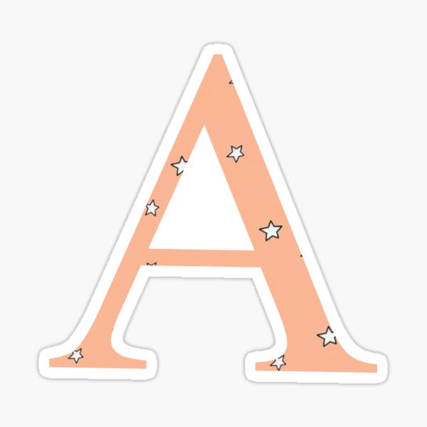 "Pink Alpha Symbol" Sticker by daniellexdraws | Redbubble