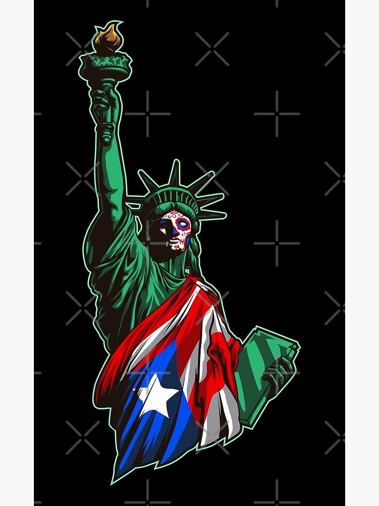 Lámina metálica «Orgulloso de ser puertorriqueño americano - Estatua de ...