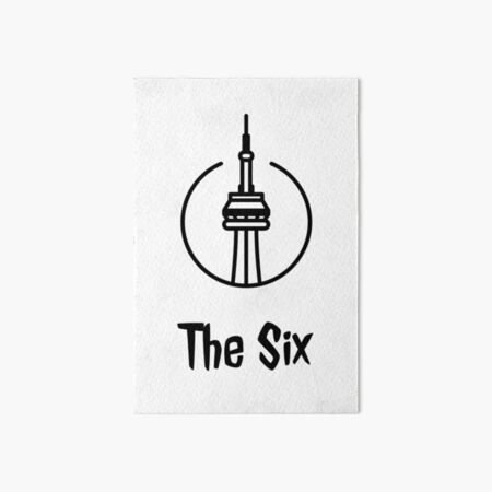 "Toronto "The Six" Sticker" Art Board Print by trqffic | Redbubble