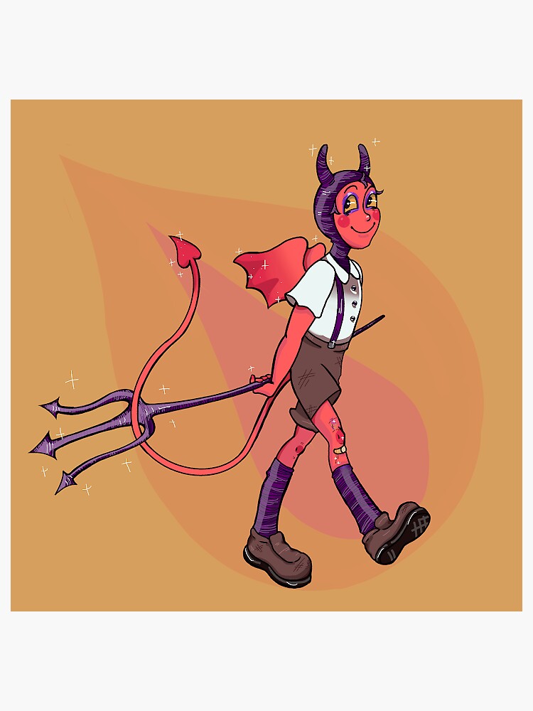 "DEVIL CHILD" Sticker for Sale by 9akiandrice | Redbubble