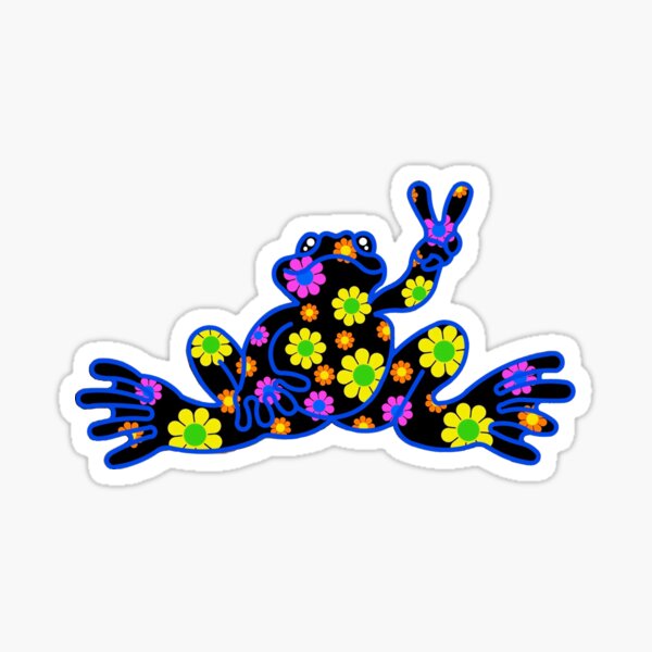 Peace Frog Stickers | Redbubble