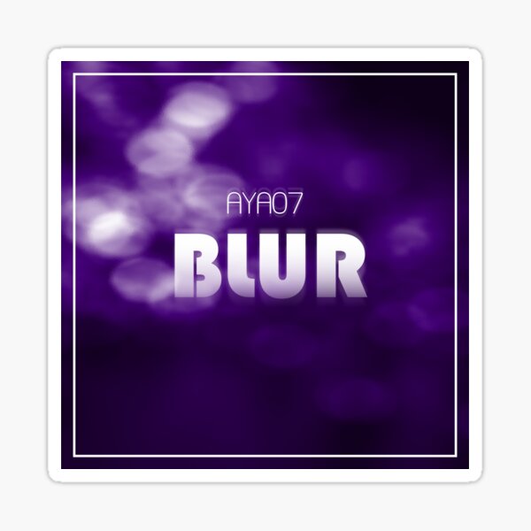 "Blur Design" Sticker by BlackSalad | Redbubble