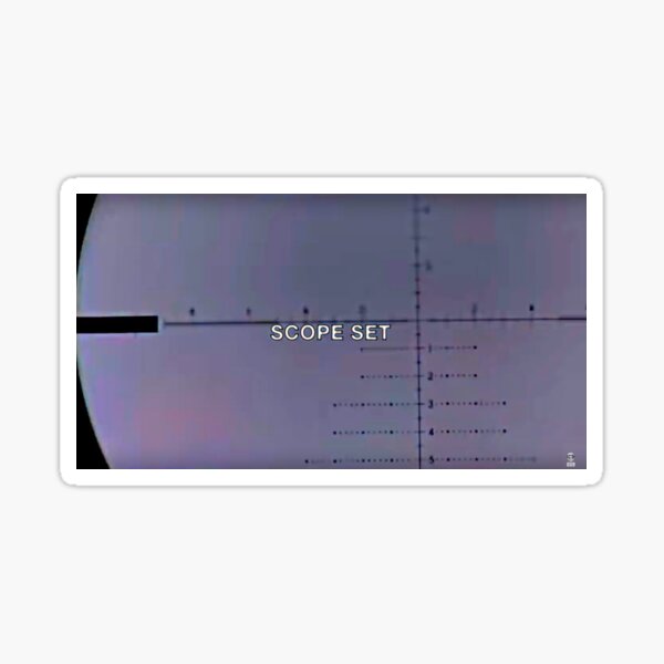 "SCOPE SET" Sticker for Sale by ymmhsbab | Redbubble