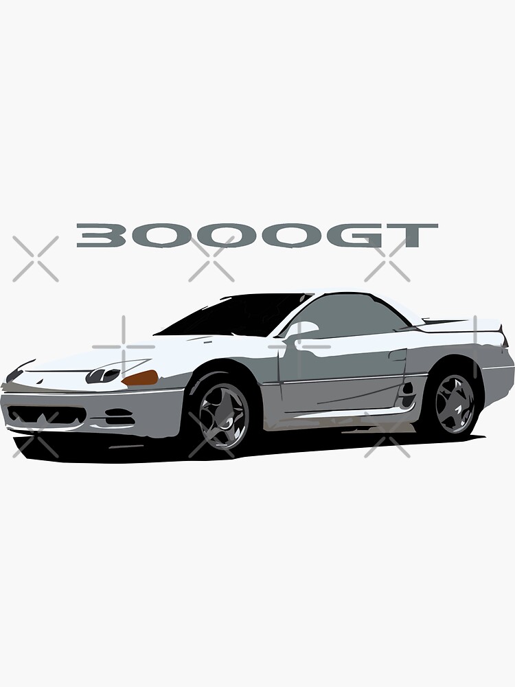 "3000GT VR4 Spyder" Sticker for Sale by FromThe8Tees | Redbubble