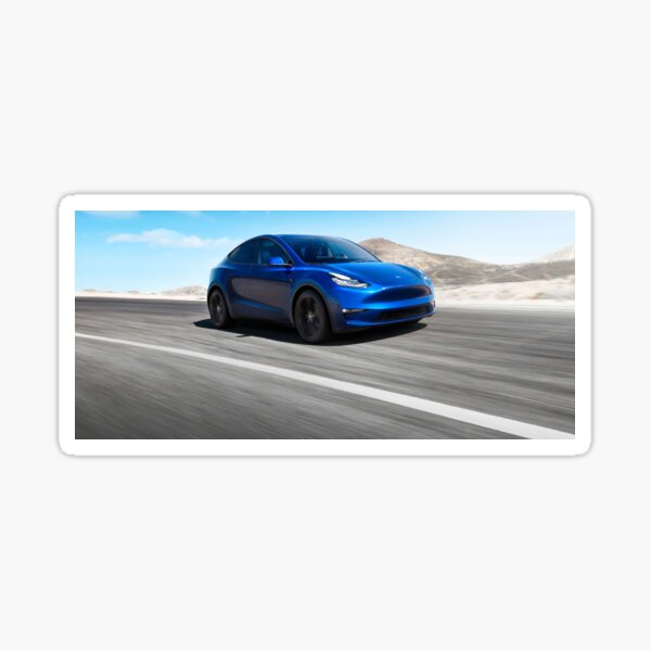 "Unofficial Tesla Model Y Design" Sticker for Sale by Woolofsky | Redbubble