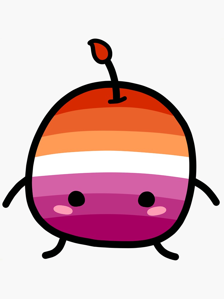 "lesbian pride junimo" Sticker by legumeking | Redbubble