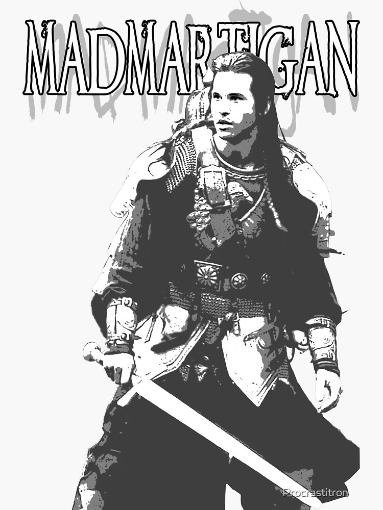 "Madmartigan LT" Sticker for Sale by Procrastitron | Redbubble