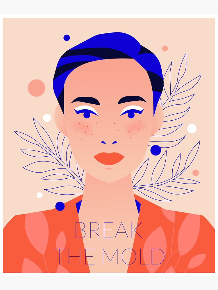 Break The Mold Diversity Design Sticker By Cido39 Redbubble