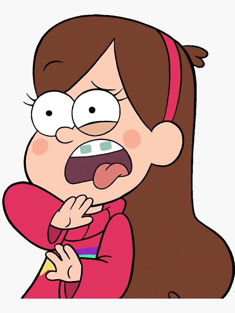 "mabel pines disgusted" Sticker for Sale by Rawandai | Redbubble
