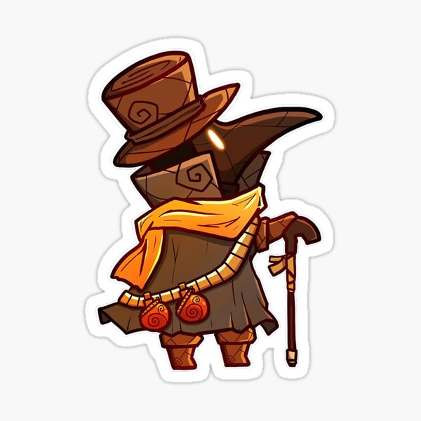 Cute Plague Doctor Stickers | Redbubble