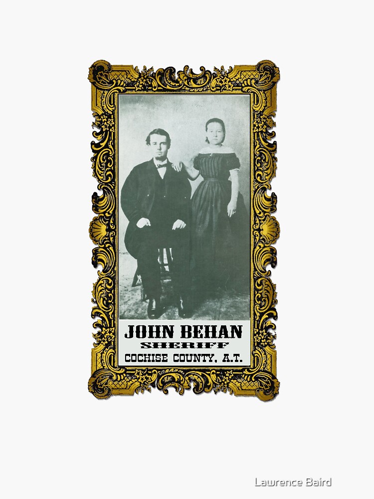 "Sheriff John Behan " Sticker for Sale by lawrencebaird | Redbubble
