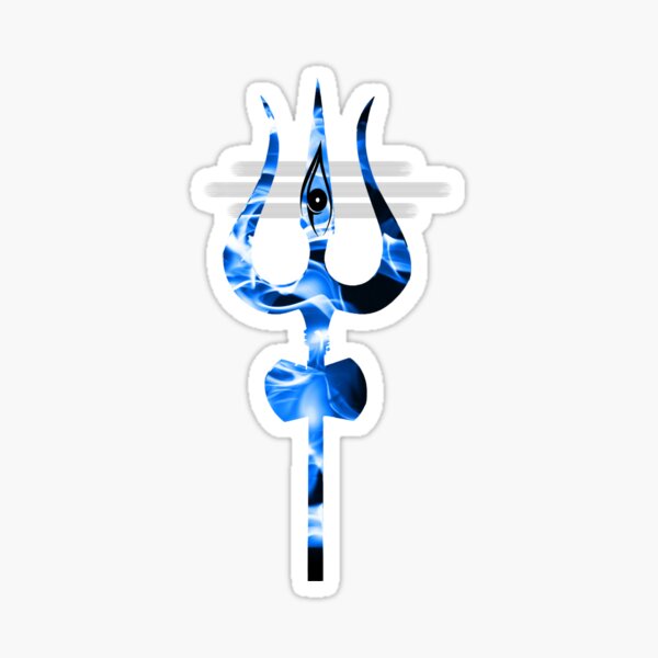 "Divine Trishul Shiva" Sticker for Sale by eufouria | Redbubble