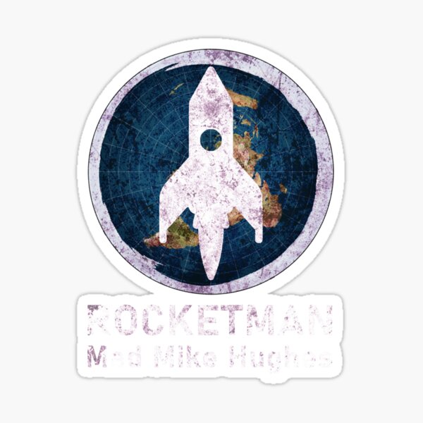 ""Mad" Mike Hughes-flat earth " Sticker for Sale by Madhoun-Shop ...