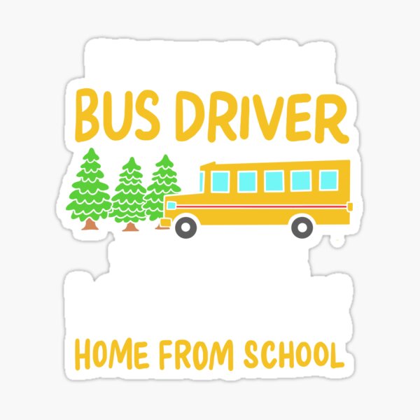 "School Bus Driver" Sticker by 4tomic | Redbubble