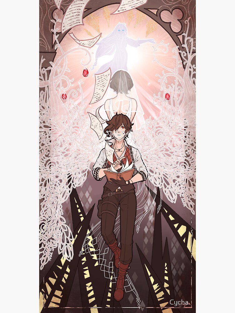 "Code Vein Louis Amamiya Print" Sticker for Sale by Cycha | Redbubble