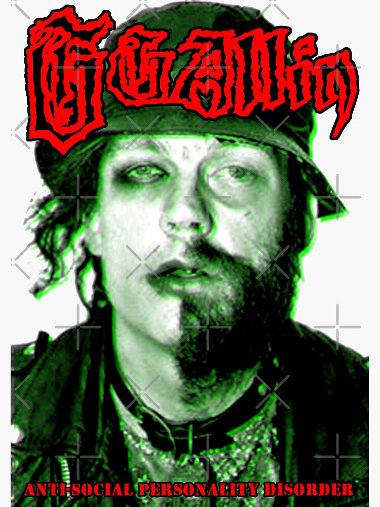 "GG ALLIN " Sticker for Sale by shnooks | Redbubble