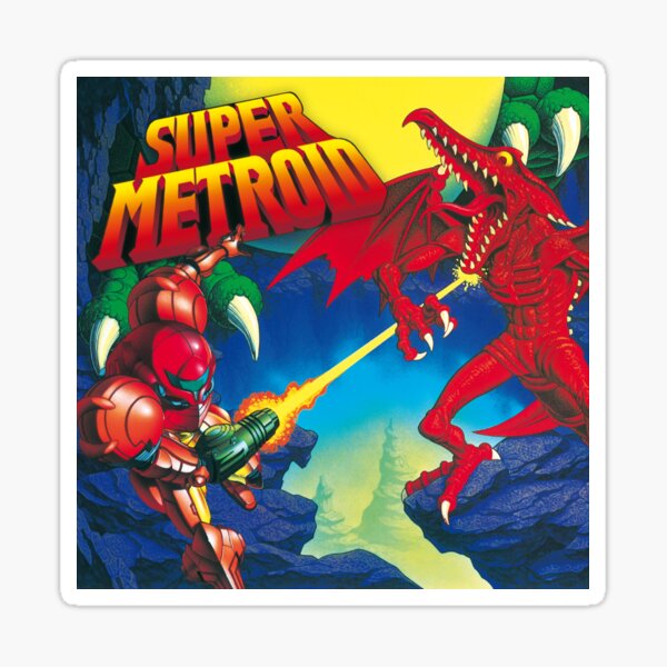 "Retro Super Metroid" Sticker for Sale by CassidyCreates | Redbubble