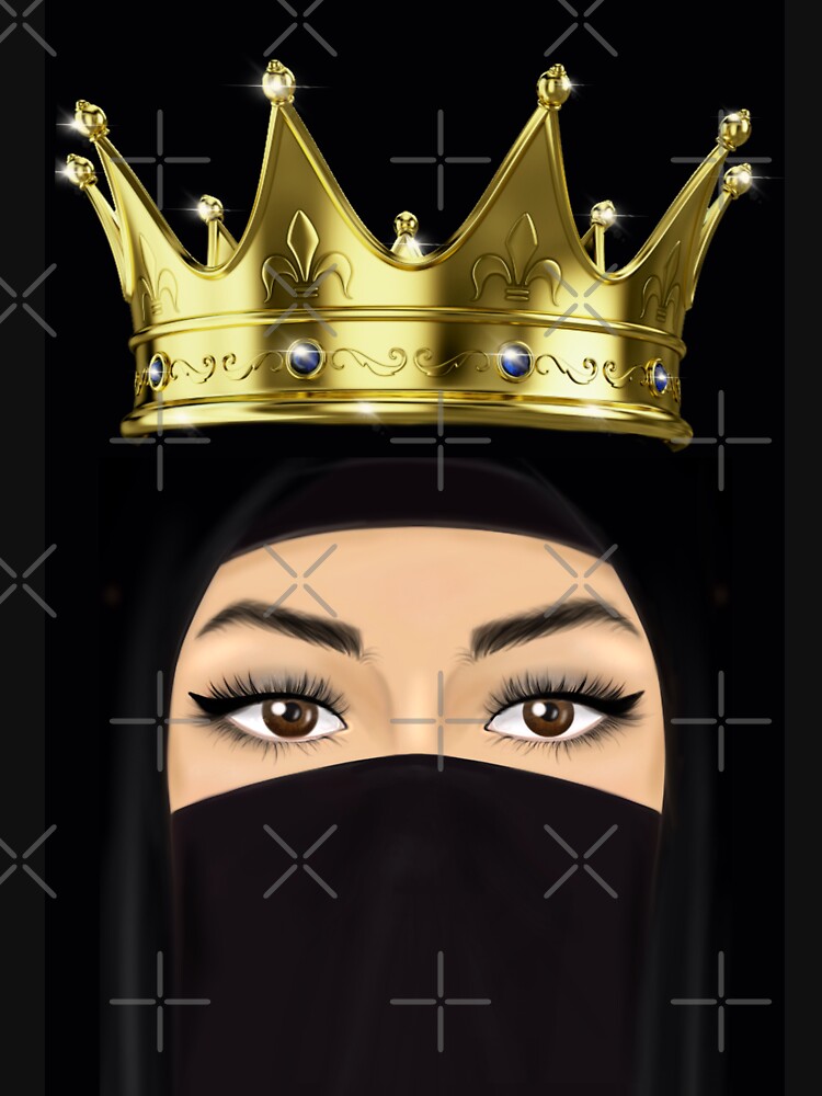 "Muslimah queen wearing Niqab covering face" T-shirt for Sale by ...