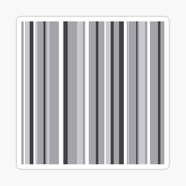 "Gray Striped Design - Grey Stripes" Sticker by TheCartoonHouse | Redbubble