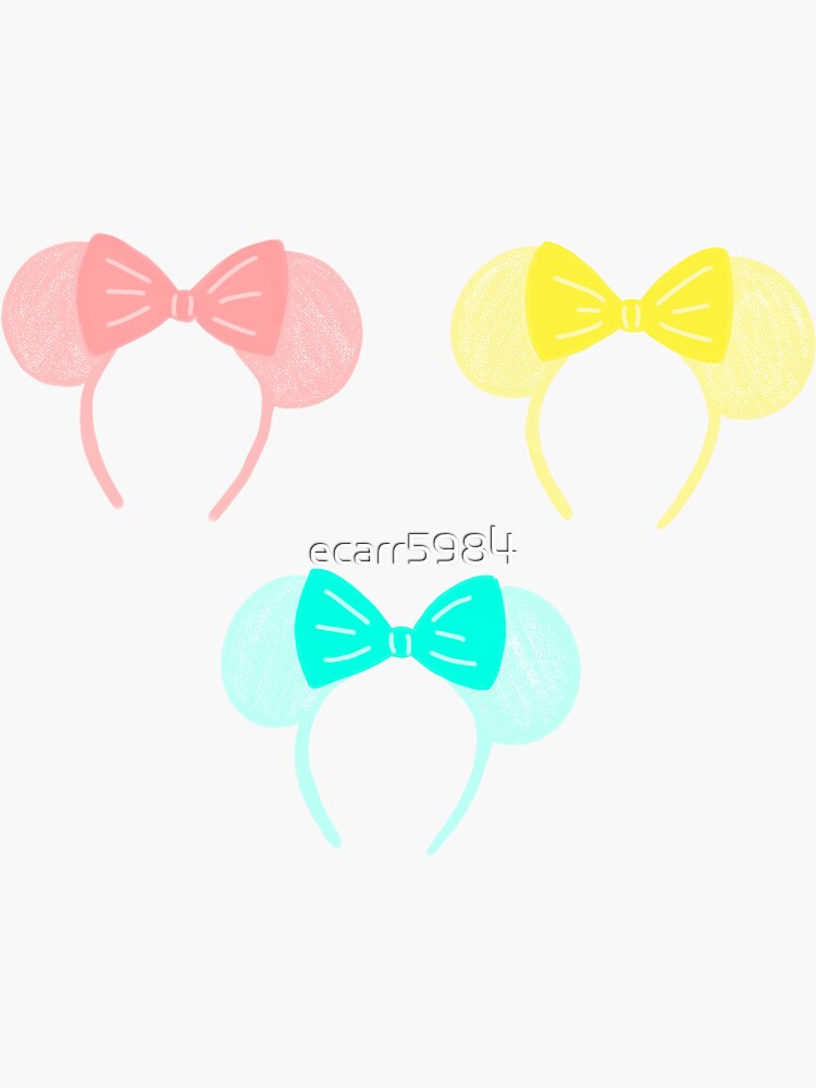 "Sparkly Ears Pack" Sticker for Sale by ecarr5984 | Redbubble
