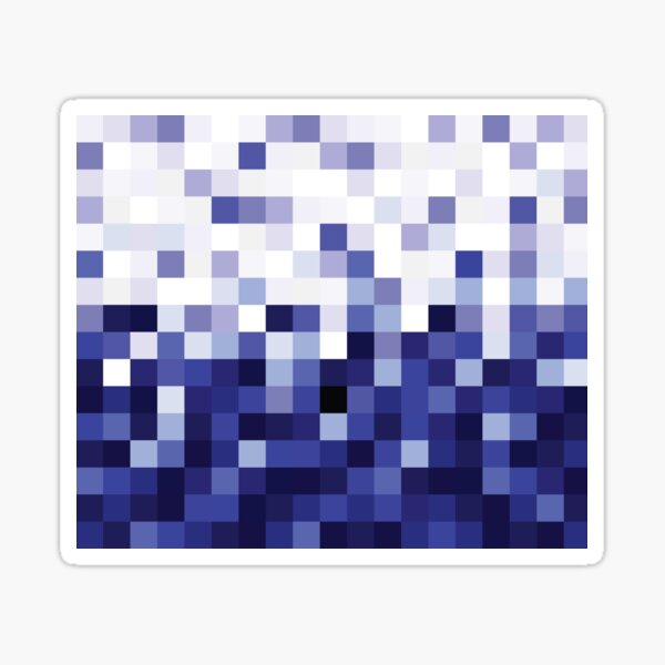 "Blue Pixel Art" Sticker for Sale by Alinah89 | Redbubble