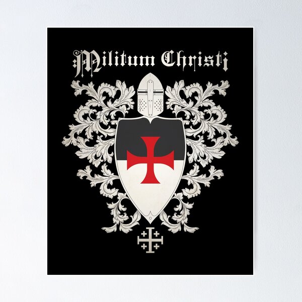 "Militium Christi Army of Christ Templar Coat of Arms Crusader Design ...