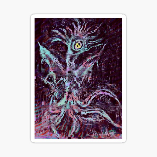 "The Monster from the Ether: The Chaotic Invader" Sticker for Sale by ...