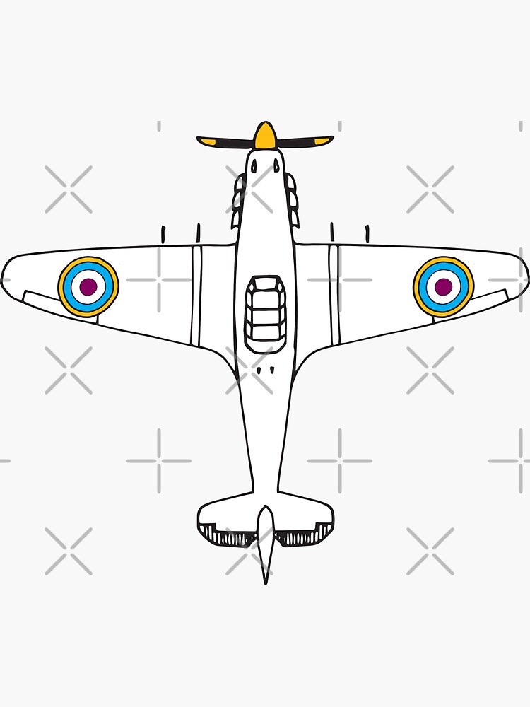 " APC: HURRICANE - AEROPLANE " Sticker for Sale by FoleyPottery | Redbubble