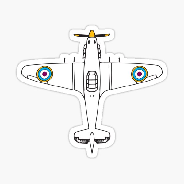 " APC: HURRICANE - AEROPLANE " Sticker for Sale by FoleyPottery | Redbubble