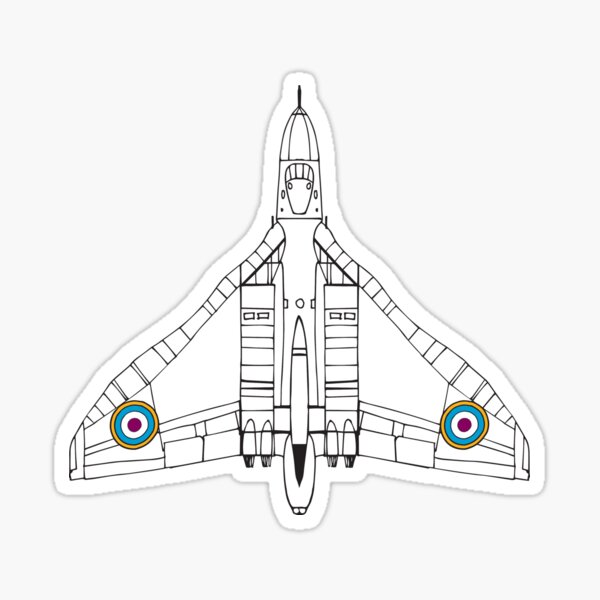"APC: VULCAN - AEROPLANE " Sticker by FoleyPottery | Redbubble