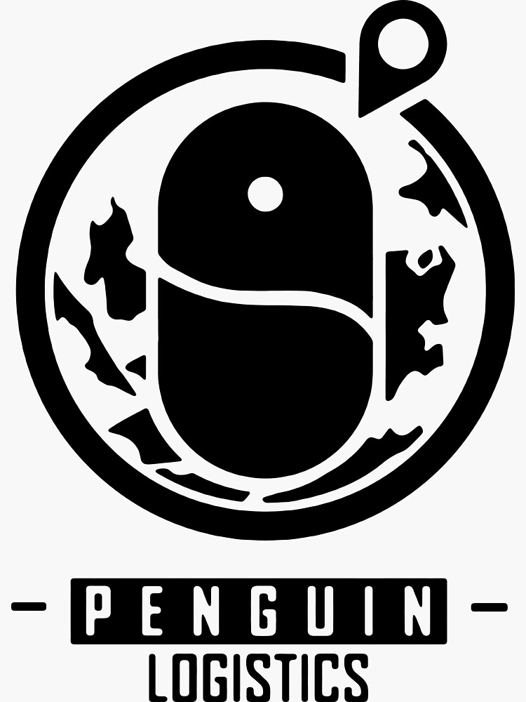 "Arknights - Penguin Logistics Logo (black - small)" Sticker for Sale ...