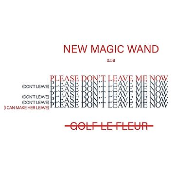 "New Magic Wand - Tyler The Creator - IGOR" Sticker for Sale by William ...
