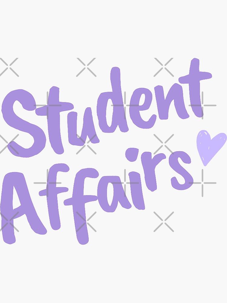 "Student Affairs" Sticker for Sale by kasie-d | Redbubble
