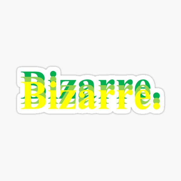 "bizarre text :)" Sticker for Sale by sxmmxr | Redbubble