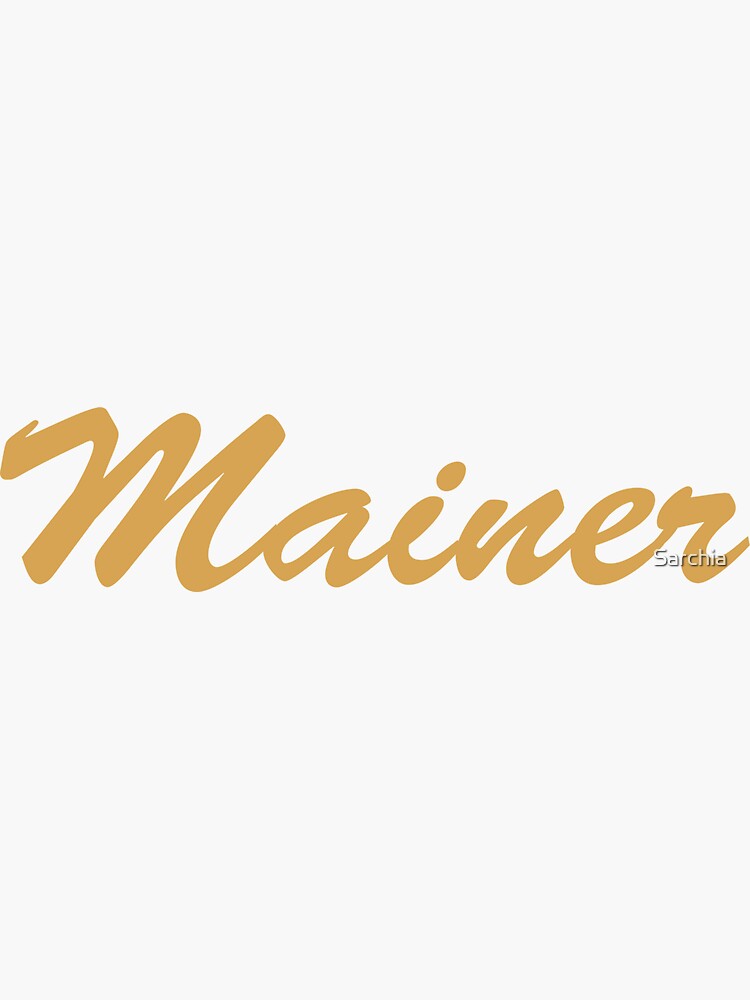"Mainer - Maine Native" Sticker for Sale by Sarchia | Redbubble
