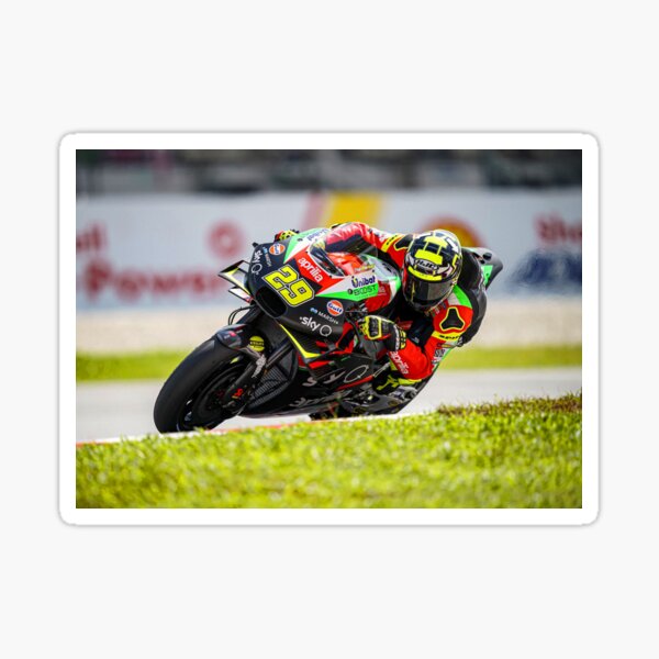 "Andrea Iannone going through the corners." Sticker by Therod | Redbubble