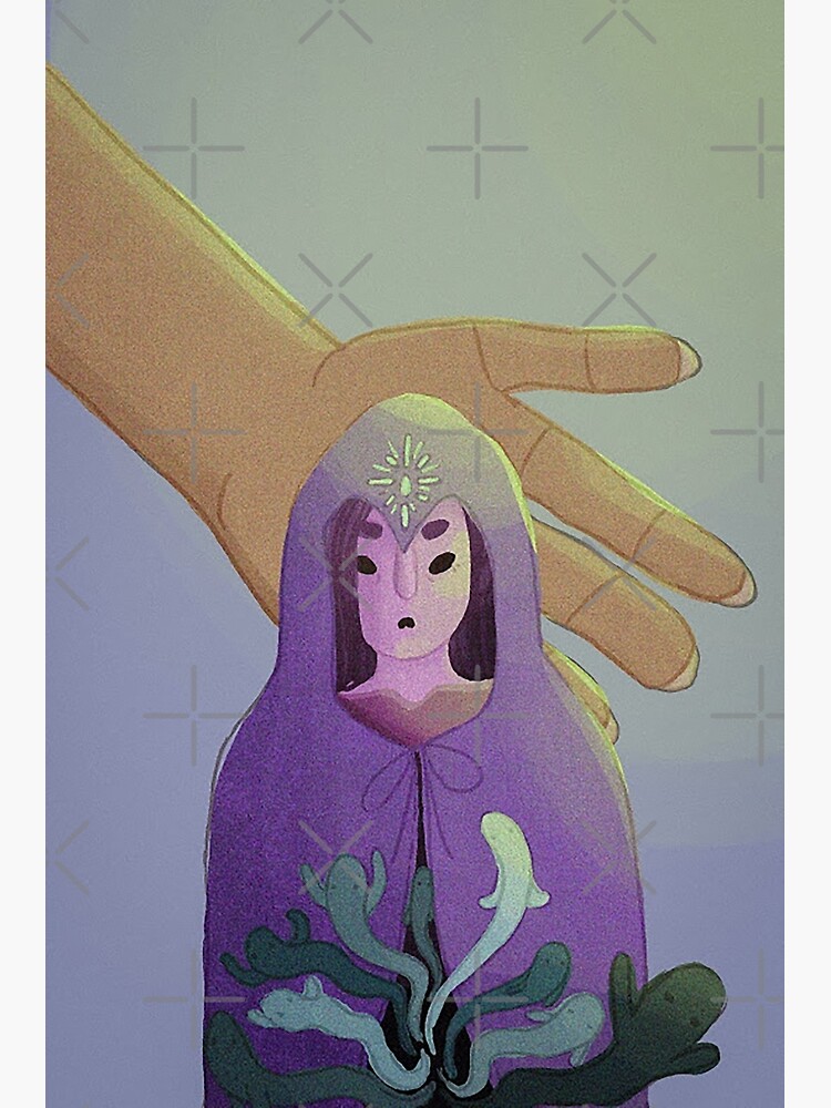 "Mystery lady giant hand ghosts SPOOKY" Art Print by Teagbone | Redbubble