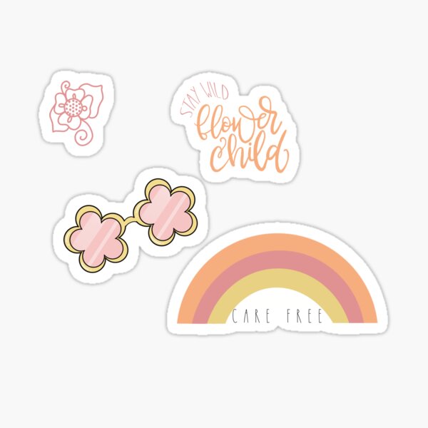"Flower Child" Sticker for Sale by cristyjeter | Redbubble