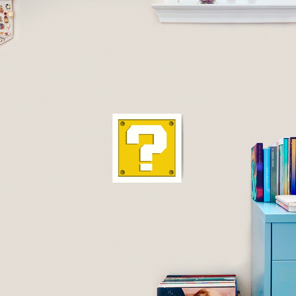 "Question Mark Block Box Parody " Art Print for Sale by ThatMerchStore ...