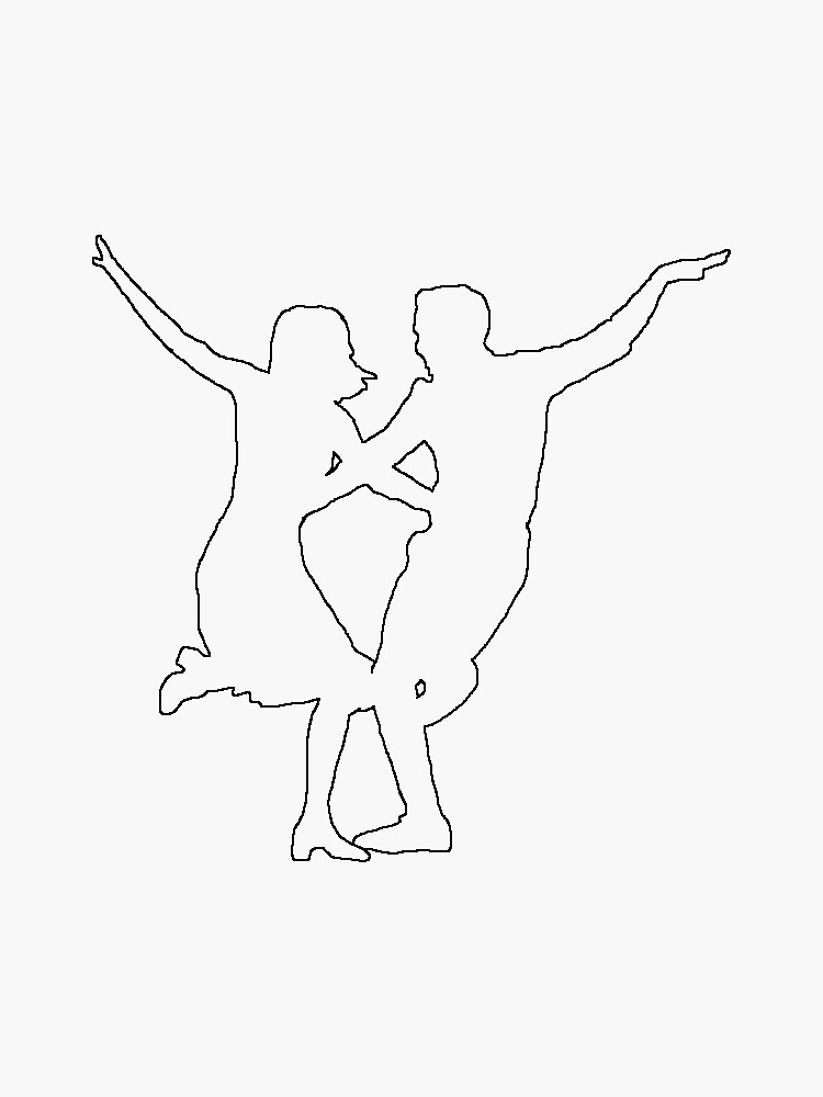 "La La Land - Outline " Sticker for Sale by Nina0927 | Redbubble