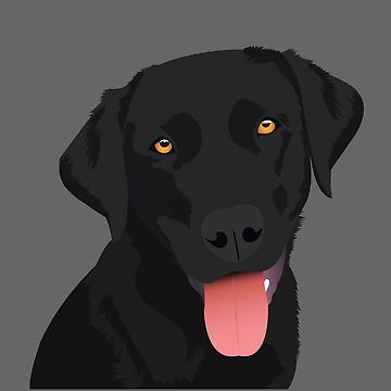 "Bruno the Black Lab" Sticker for Sale by KCPetPortraits | Redbubble