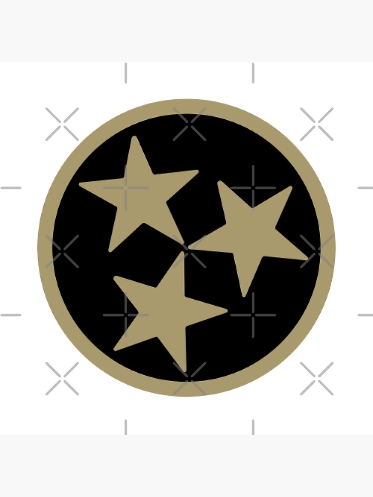 "Black & Gold Tri-Star" Poster for Sale by tennessee-carly | Redbubble