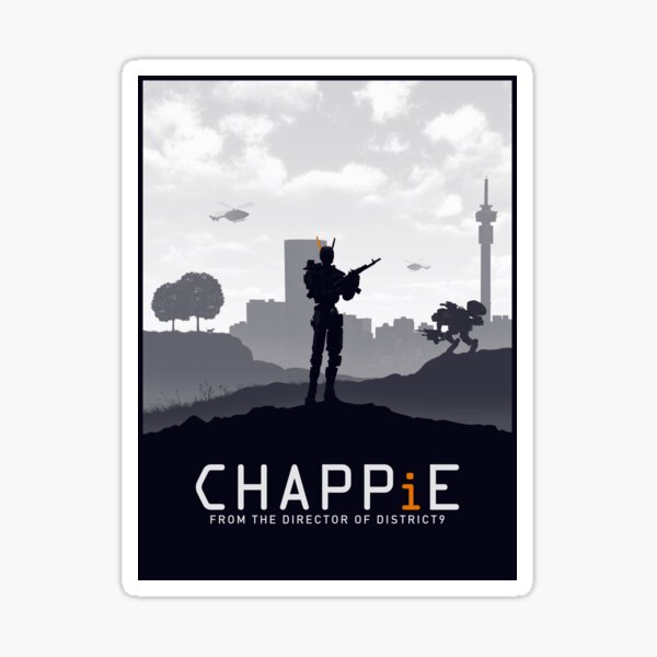 "Chappie" Sticker for Sale by nickkemp | Redbubble